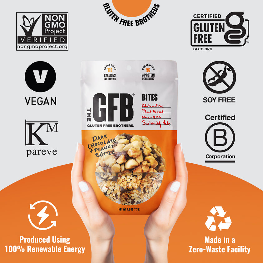 Dark Chocolate Peanut Butter Bites – The GFB